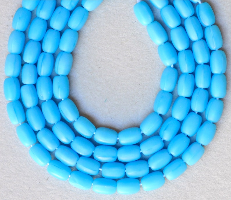 Small Oval Bead - Czech Glass Beads - Rice Bead - 6mm X 4mm - Various ...