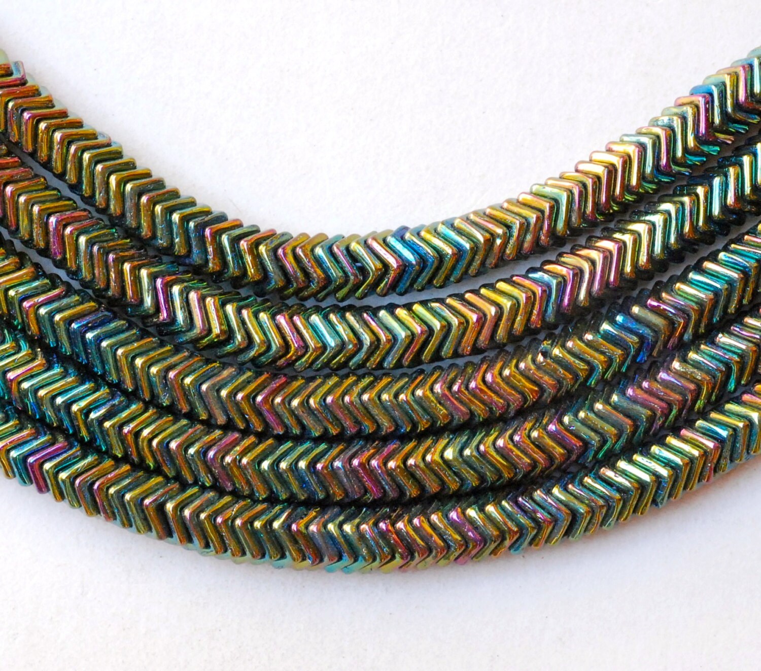 Interlocking Snake Beads - Czech Glass Beads - 10mm X 4mm - Various ...