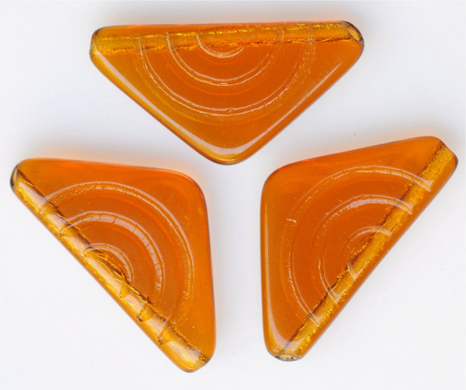 Large Czech Glass Triangle Shell Beads 30m X 15mm Glass - Etsy