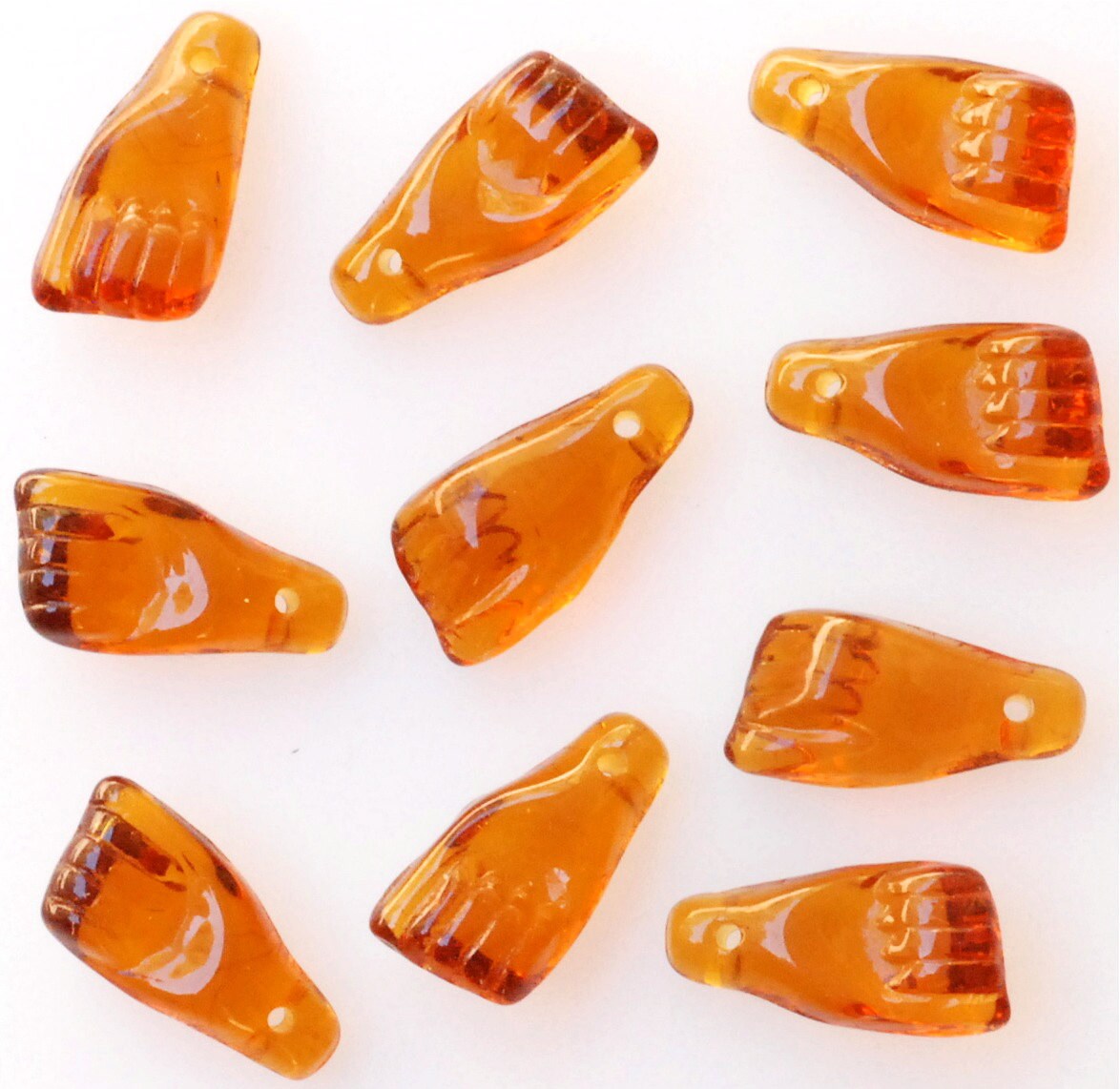 Czech Glass Fist Beads - 15mm X 6mm - Various Colors - Qty 25 or 100 - Etsy