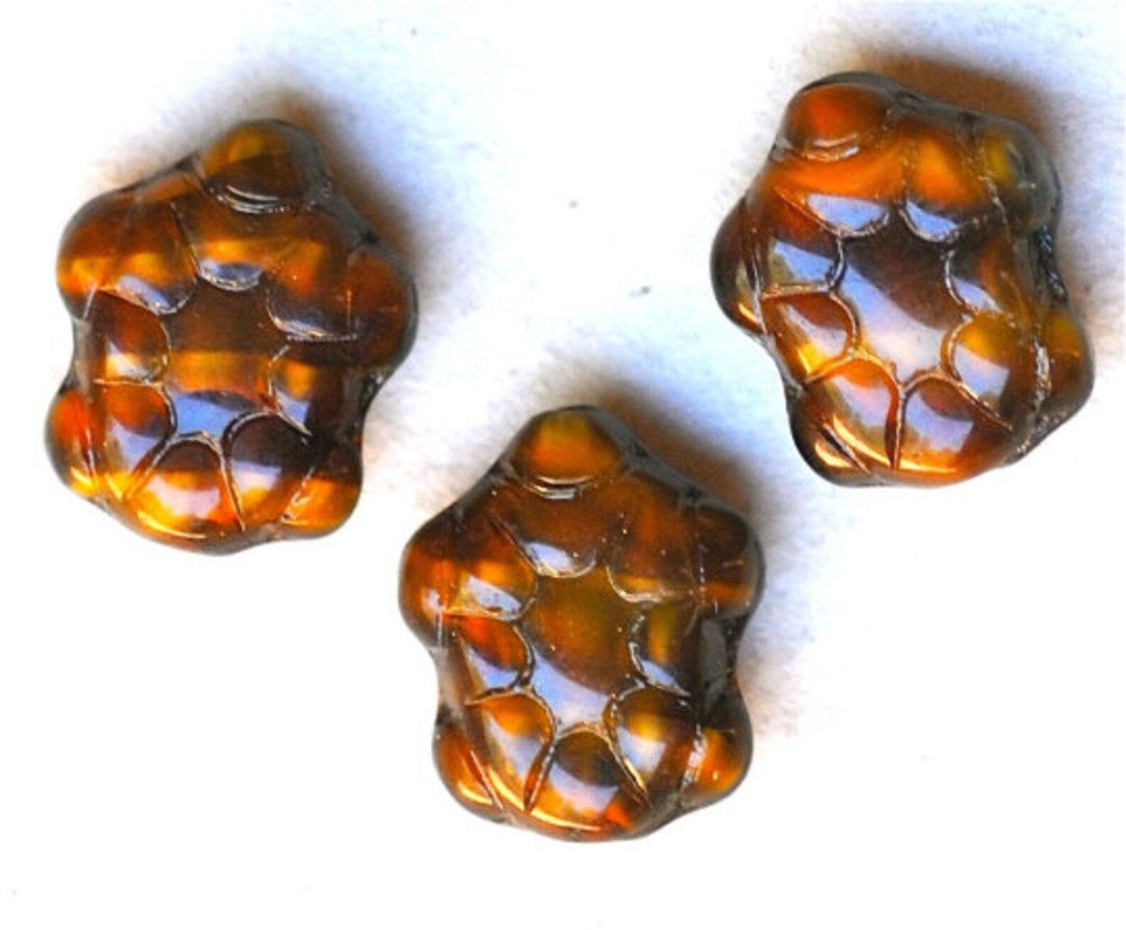 13mm Glass Turtle Bead - Czech Glass Beads - Various Colors Available ...