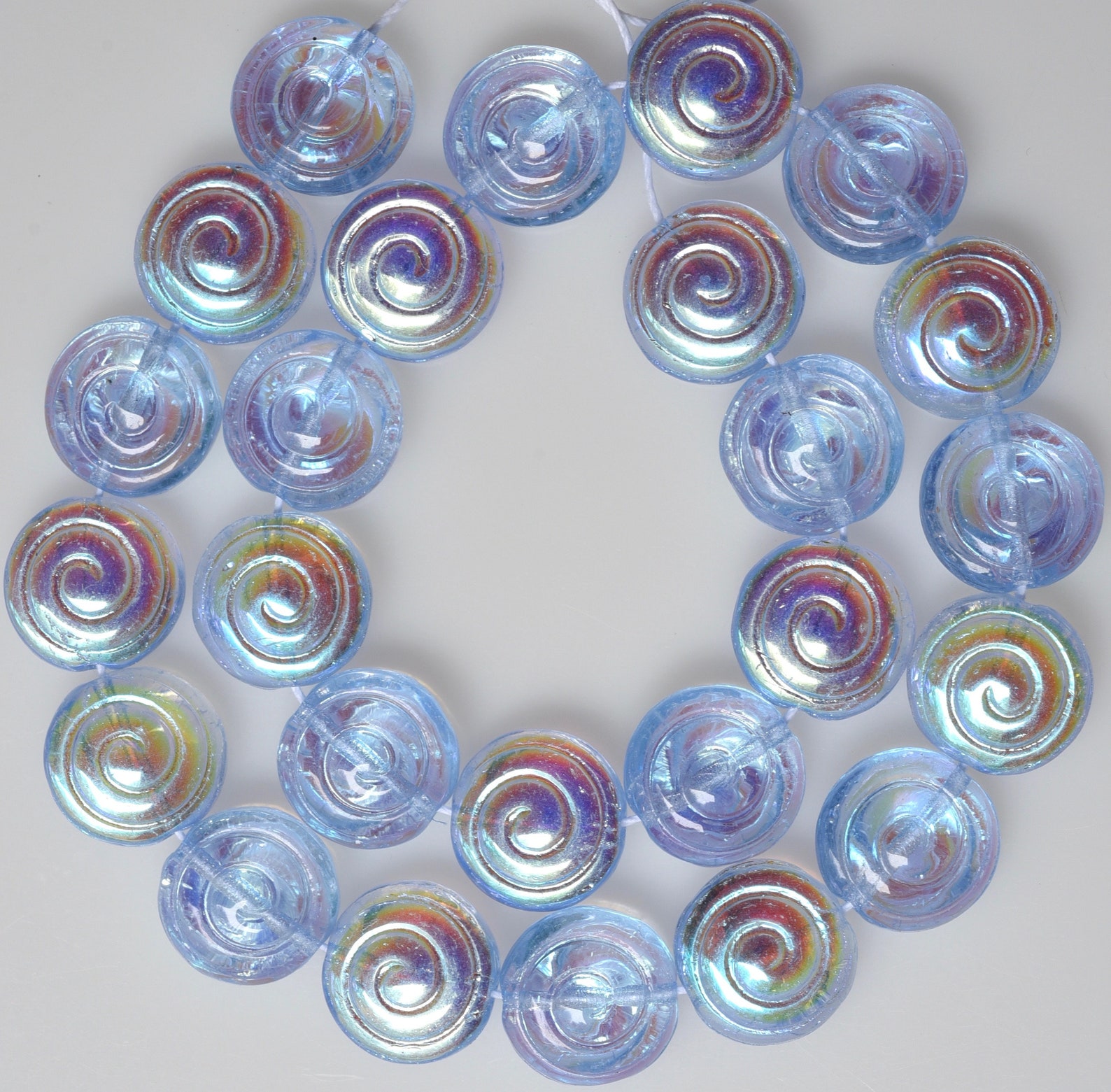 13mm Snail Shell Bead Czech Glass Beads Various Azuro or - Etsy