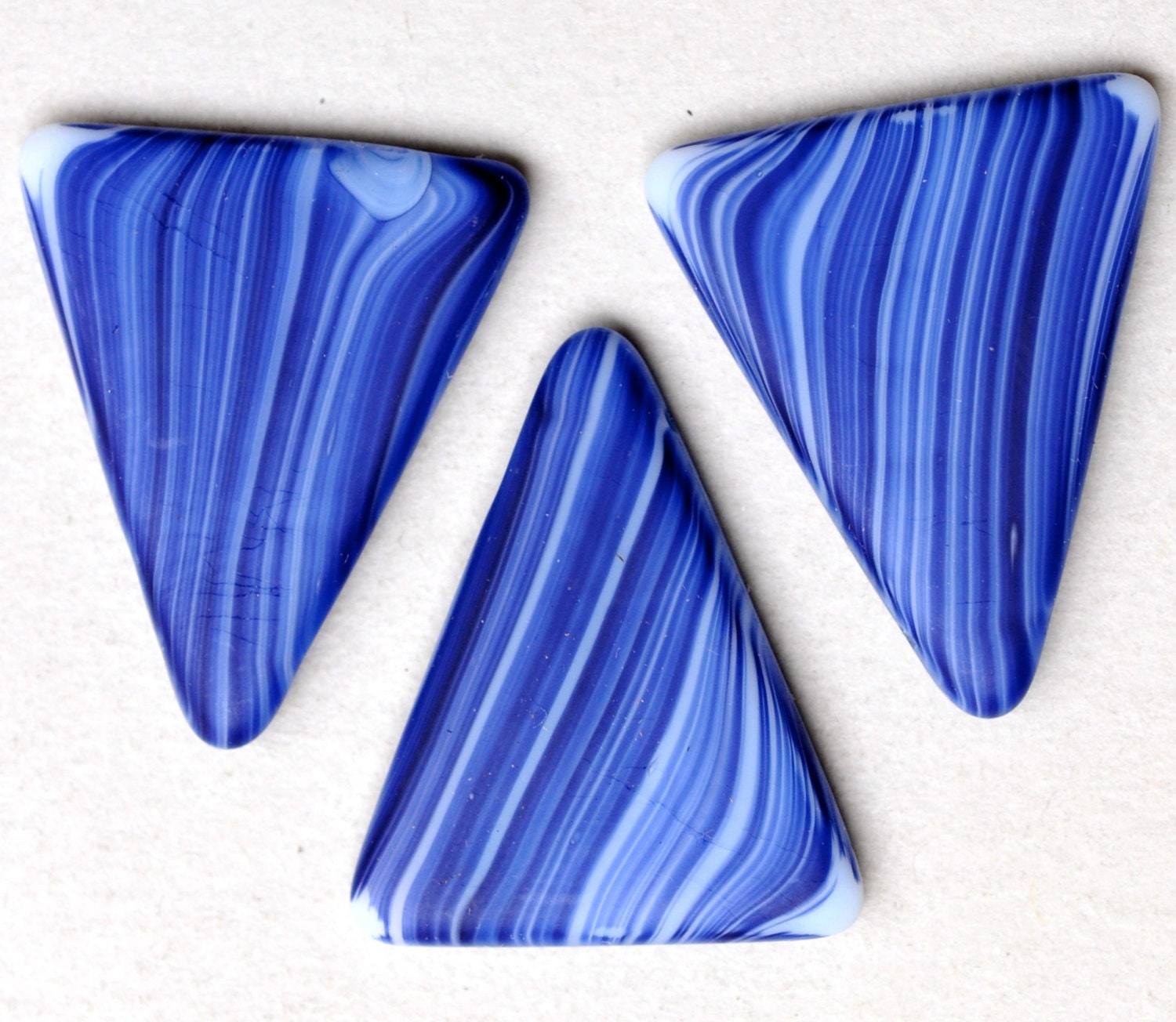 Large Glass Triangle Bead - Czech Glass Triangle Beads - Pendant Bead ...