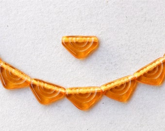 Triangle Glass Beads | Etsy