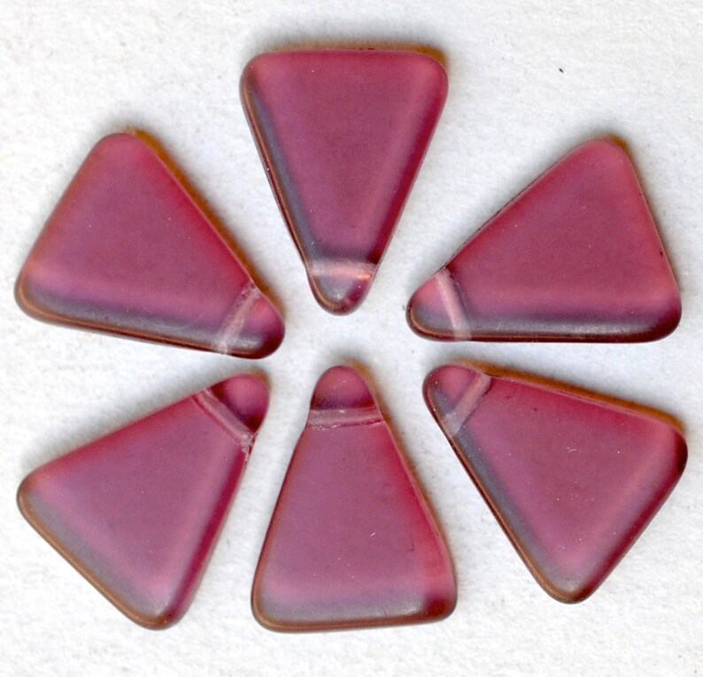 19mm x 15mm Large Glass Triangle Bead Czech Glass Triangle | Etsy