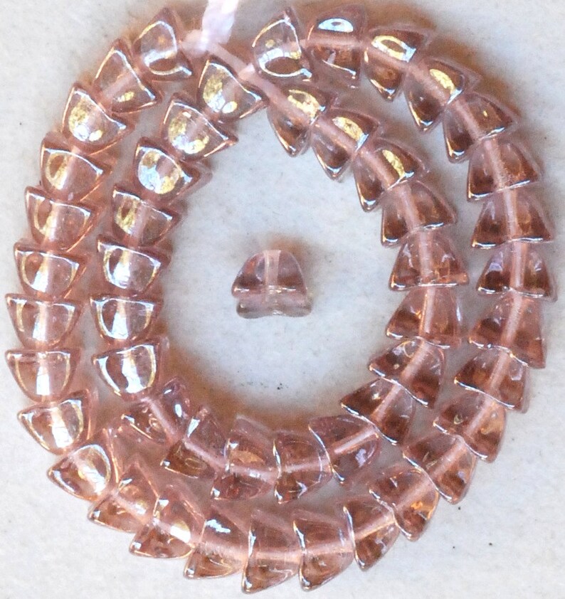 Small Flower Cup Beads - Tulip Cup Beads - Czech Glass Flower Beads ...