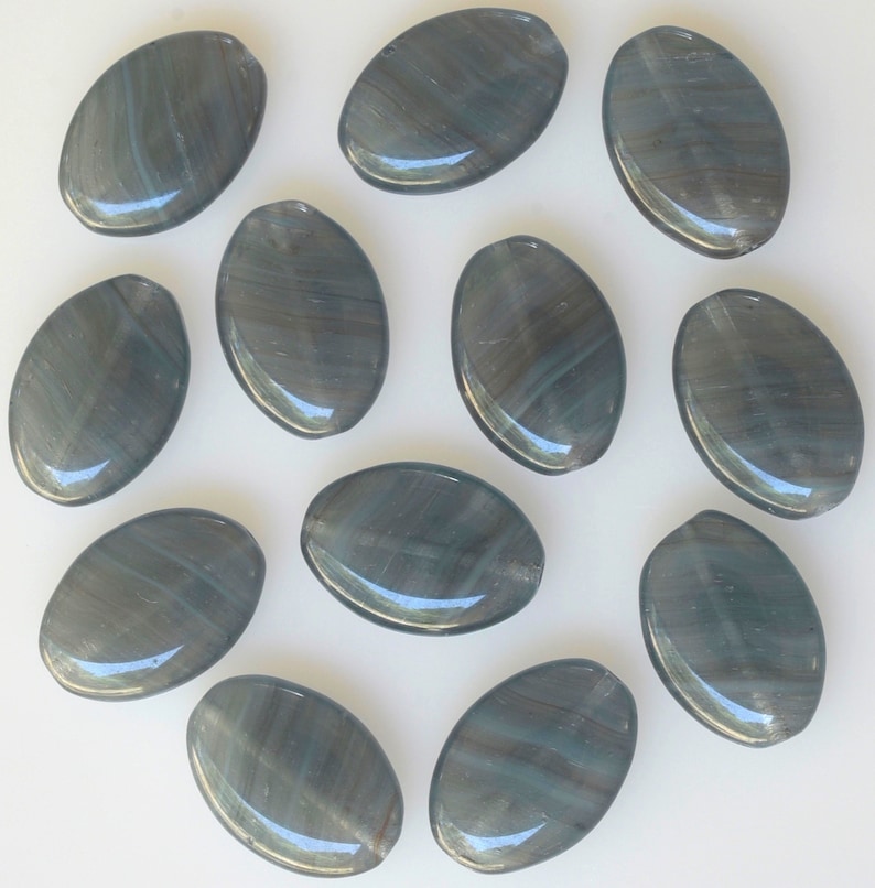 Tabular Oval Czech Glass Beads - Stone Beads - 16mm X 11mm - Various ...