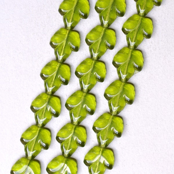 Leaf Beads - Etsy