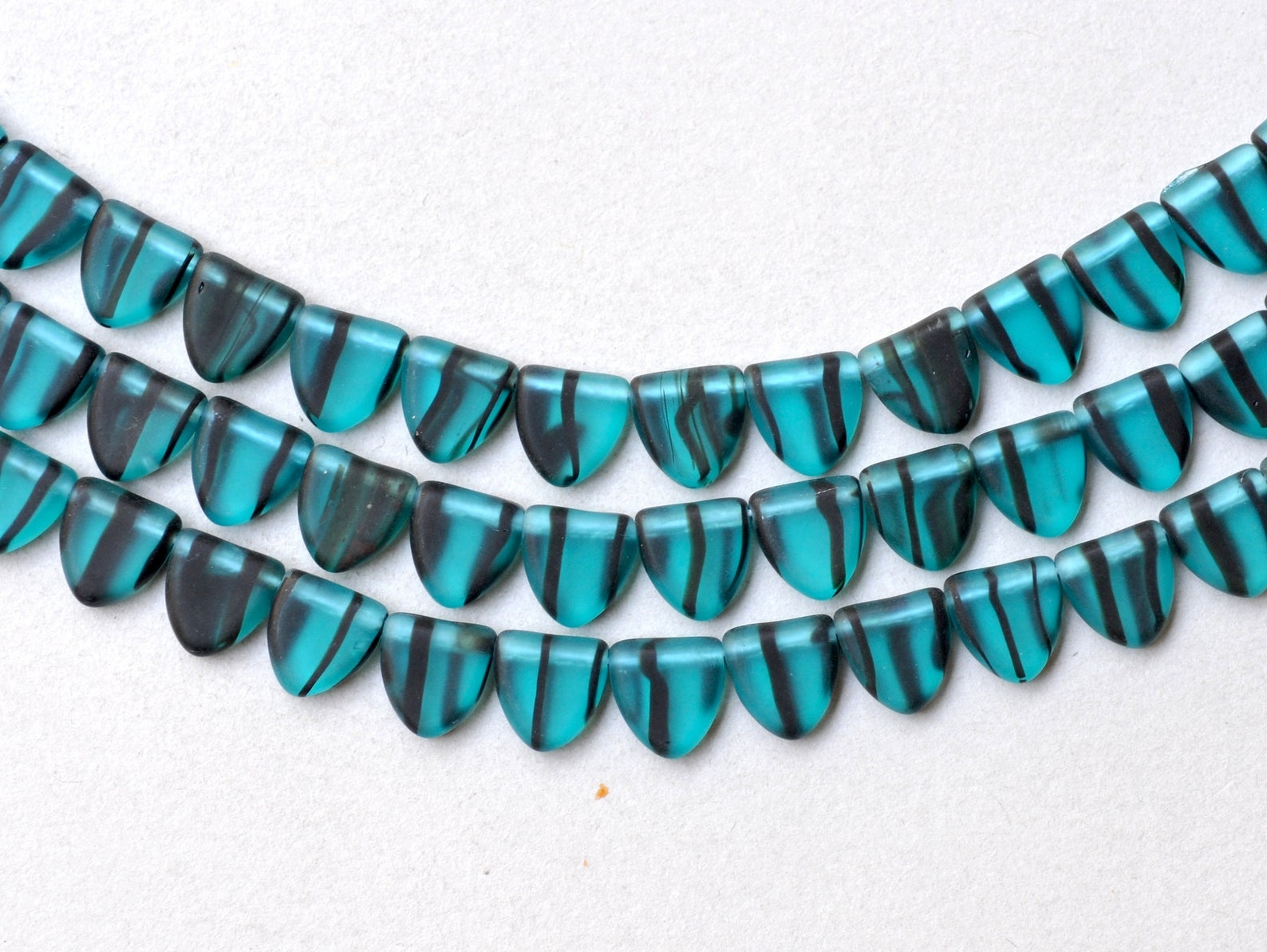 9mm Czech Glass Triangle Beads Various Fancy Colors Qty 75 | Etsy