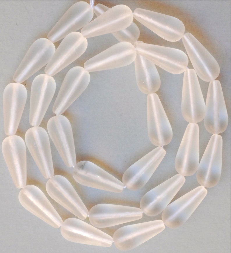 Large Teardrop Bead With Vertical Hole Czech Glass Teardrop - Etsy Sweden