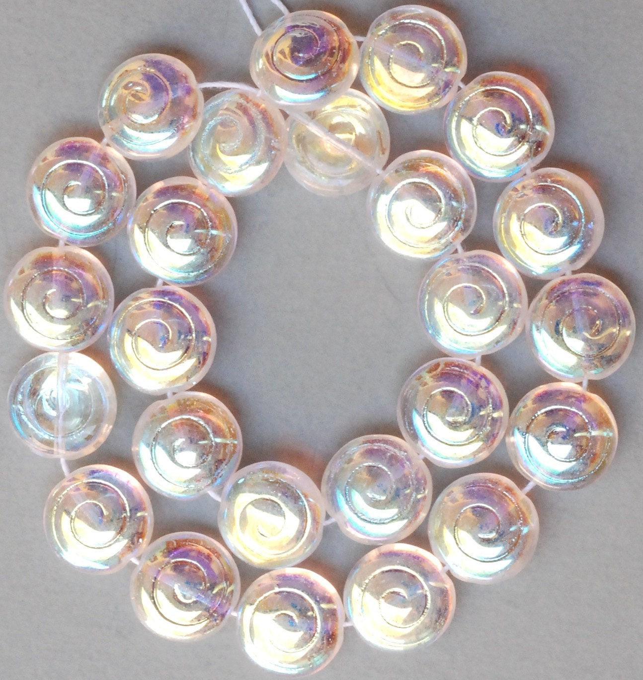 13mm Snail Shell Bead Czech Glass Beads Various Colors - Etsy