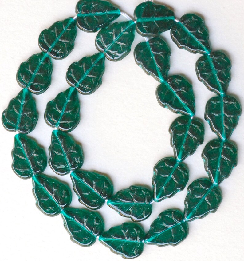 Large Fall Leaf Bead Flat Leaf Bead With Vertical Hole | Etsy