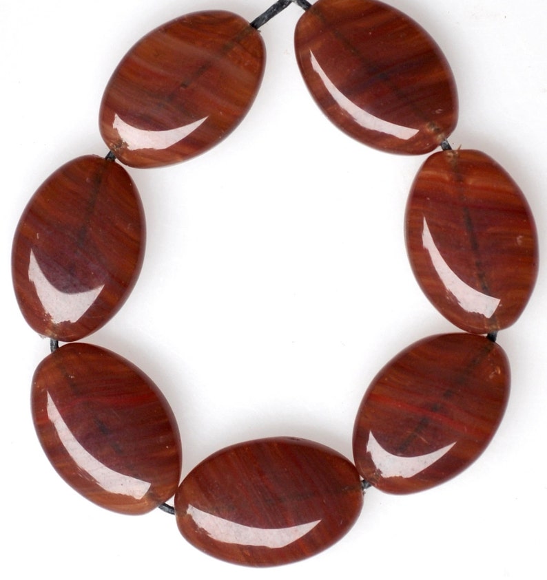 Tabular Oval Czech Glass Beads - Stone Beads - 16mm X 11mm - Various ...