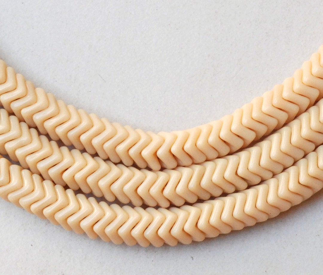Interlocking Snake Beads - Czech Glass Beads - 10mm X 4mm - Various ...