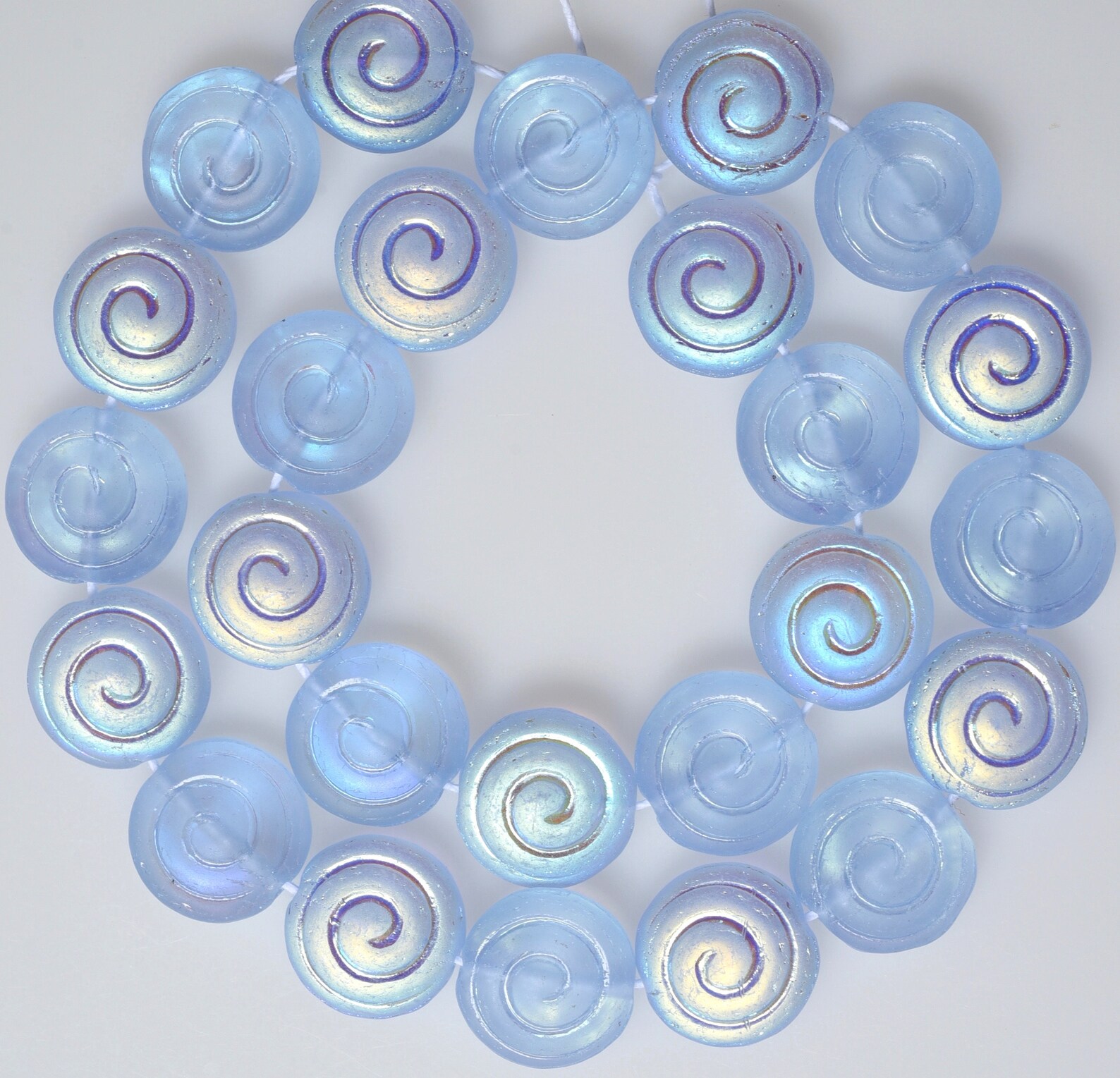 13mm Snail Shell Bead Czech Glass Beads Various Azuro or - Etsy