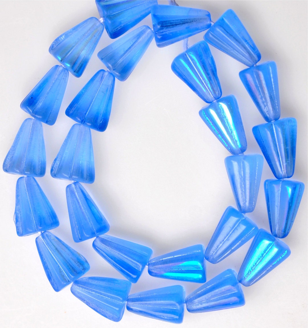 Angel Body Beads - Czech Glass Conical Beads - 12mm X 9mm - Various ...