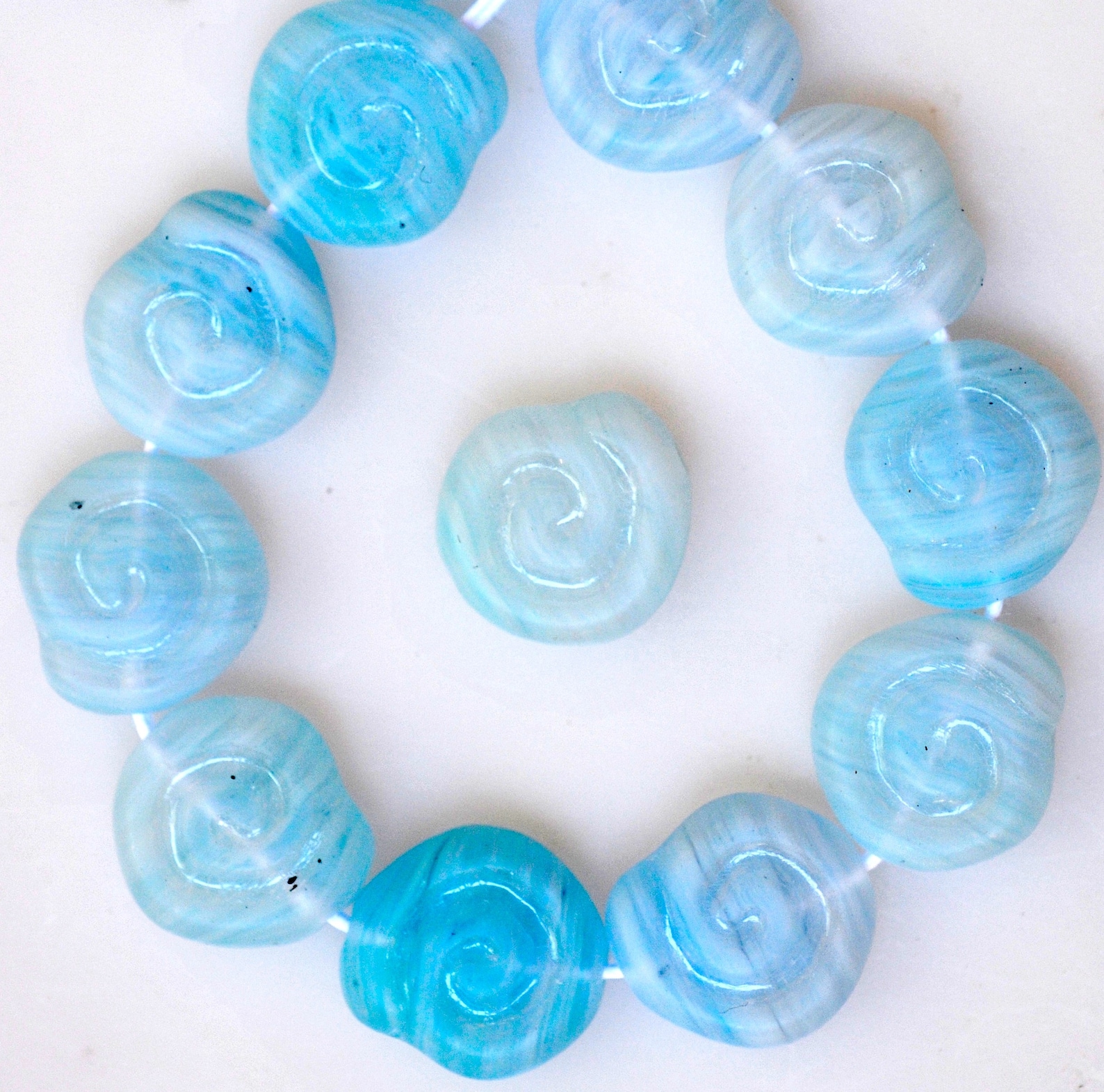 Snail Shell Bead Czech Glass Beads 12mm X11mm Various - Etsy