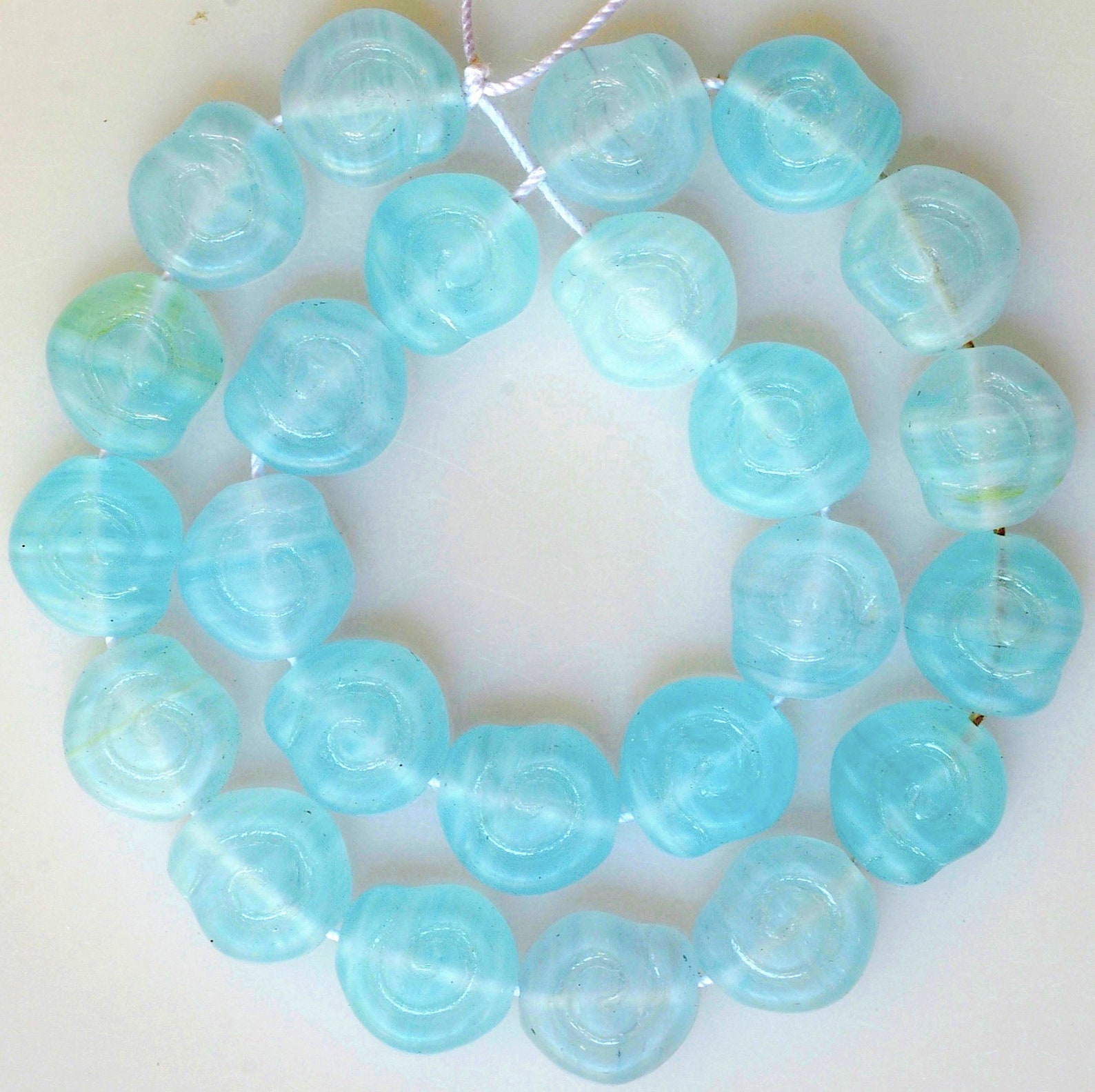 Small Snail Shell Bead Czech Glass Beads 9mm X 8mm Various Colors Qty ...