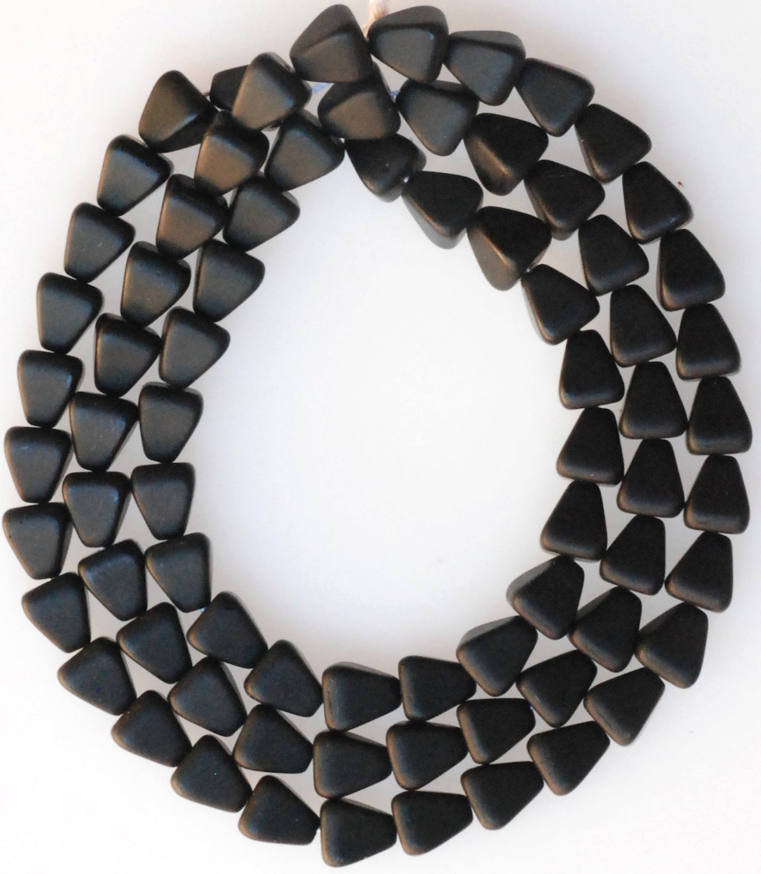 6mm X 7mm Pyramid Glass Bead - Czech Glass Beads - Various Matte Colors ...