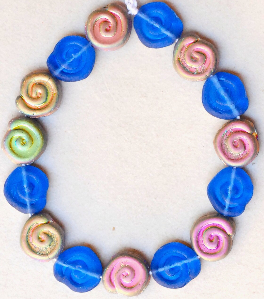 Snail Shell Bead - Czech Glass Beads - 12mm X11mm - Various Vitrail ...