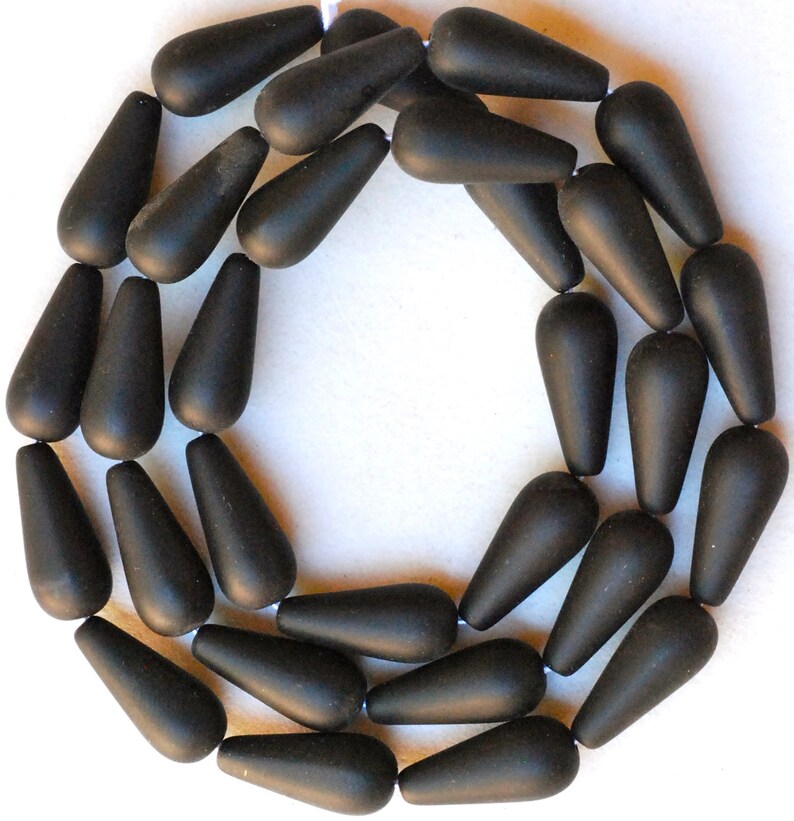 Large Teardrop Bead with Vertical Hole Czech Glass Teardrop | Etsy