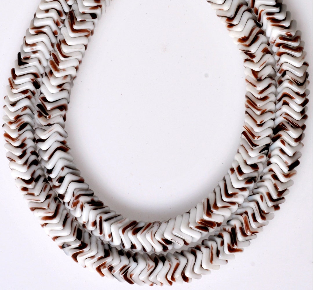 Interlocking Snake Beads - Czech Glass Beads - 10mm X 4mm - Various ...