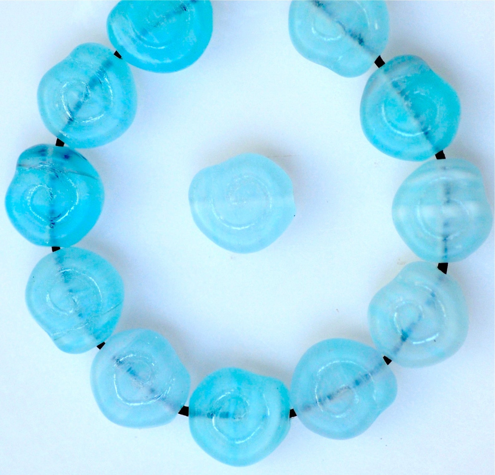 Small Snail Shell Bead Czech Glass Beads 9mm X 8mm - Etsy