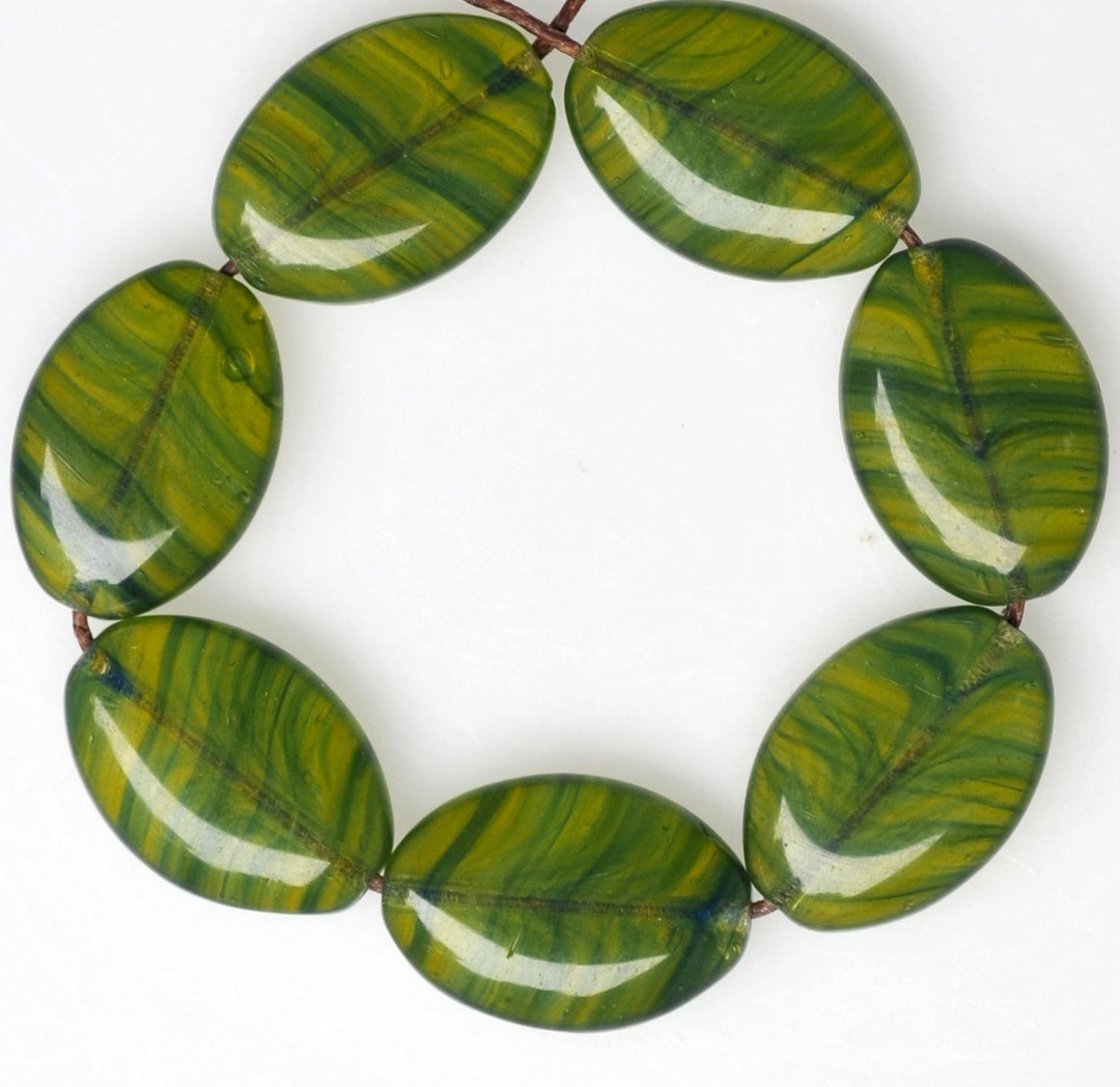 Tabular Oval Czech Glass Beads - Stone Beads - 16mm X 11mm - Various ...