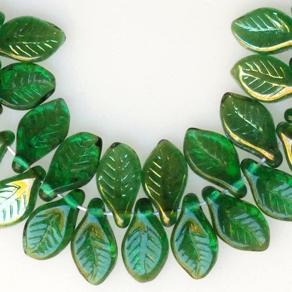Leaf Beads - Etsy