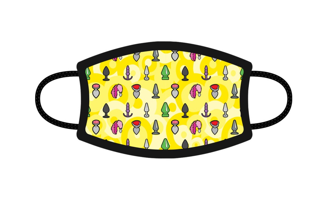 3-ply Face Masks: Butt Plug Party - Etsy