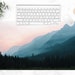 Mountain Trees, Large Desk Mat, Keyboard Pad, Nature Mouse Pad, Desk ...