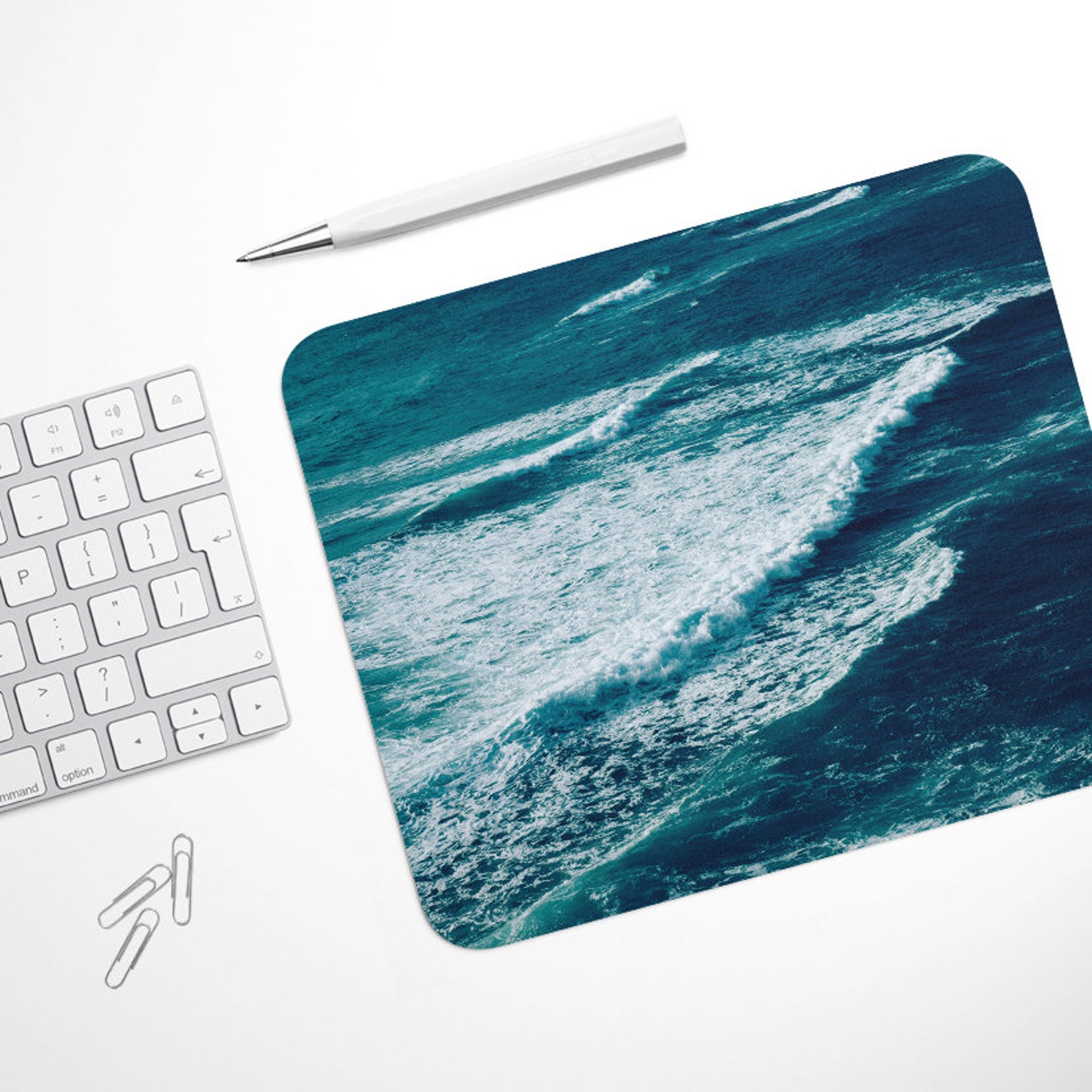 Ocean Waves Desk Mat Beach Mousepad Ocean Mouse Pad Large - Etsy