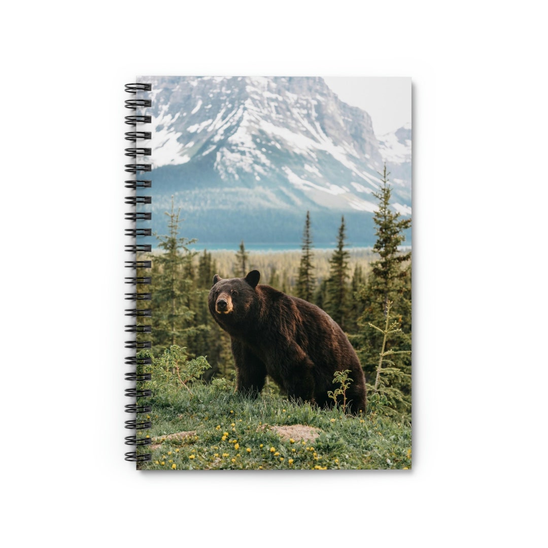 Bear Notebook Animal Spiral Notebook Small Nature Notebook - Etsy
