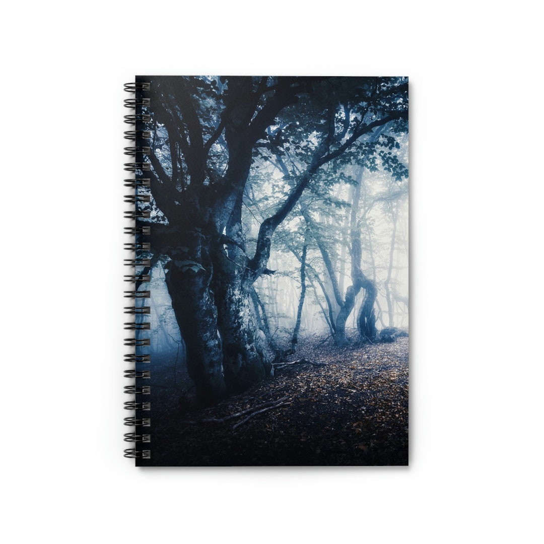 Moody Forest Spiral Notebook, Tree Journal, Wilderness Journal, Lined ...
