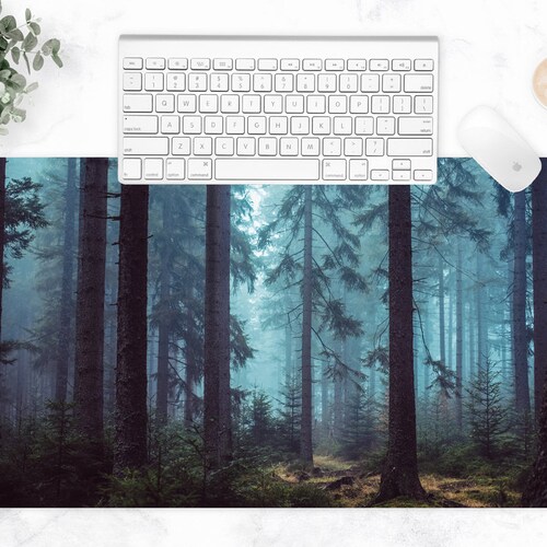 Mountain Trees Large Desk Mat Keyboard Pad Nature Mouse - Etsy