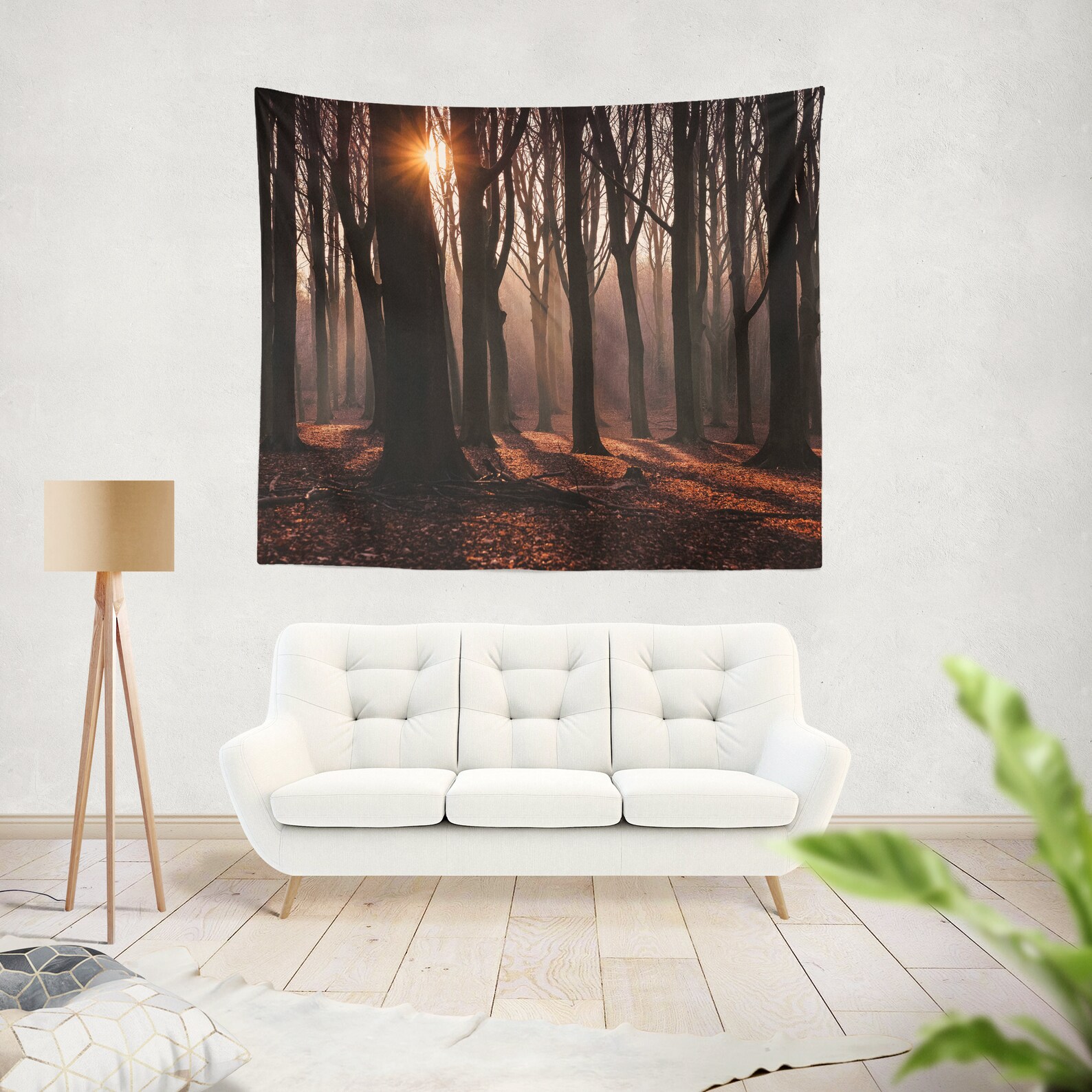 Tree Wall Tapestry Forest Wall Tapestry Forest Tapestry - Etsy