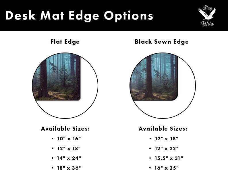 Mountain Trees Large Desk Mat Keyboard Pad Nature Mouse | Etsy