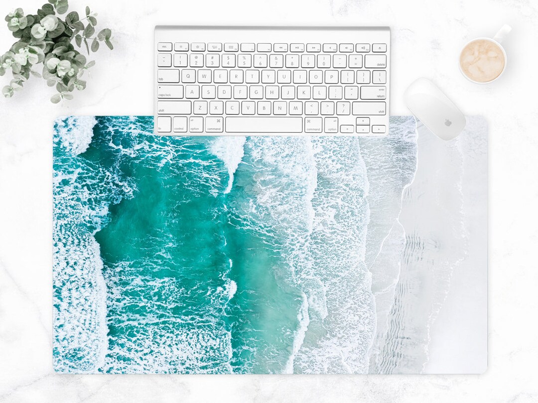 Boho Desk Mat, Beach Mousepad, Cute Mouse Pad, Ocean Desk Pad, Office ...