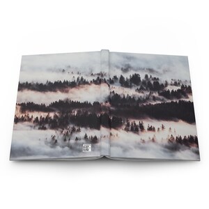 Mountain Journal / Hardcover Journal / Nature Notebook / Misty Forest ...