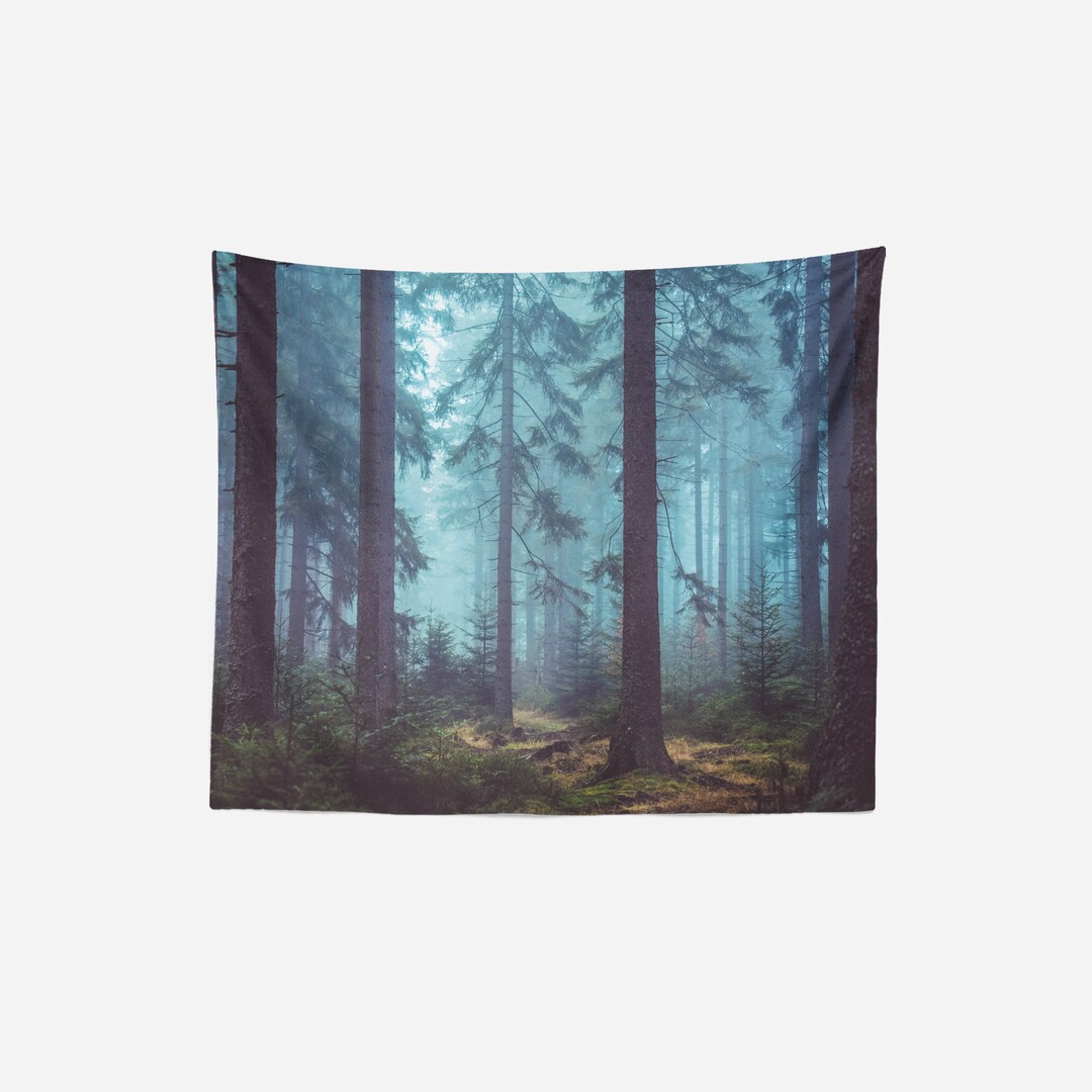 Forest Tapestry | Forest Wall Hanging | Forest Wall Tapestry | Nature ...