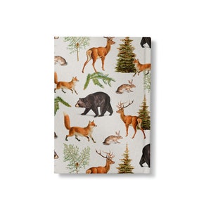 Woodland Animals Hardcover Journal / Forest Animals Hardback Notebook ...