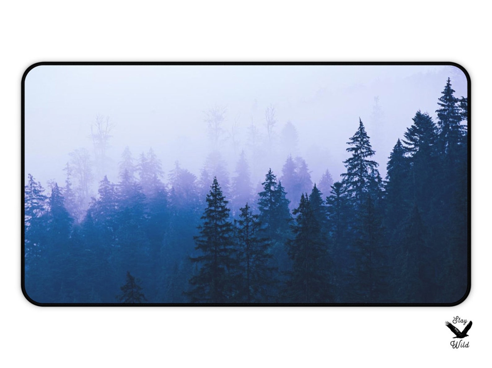 Forest Trees Large Desk Pad Keyboard Pad Trendy Workspace - Etsy