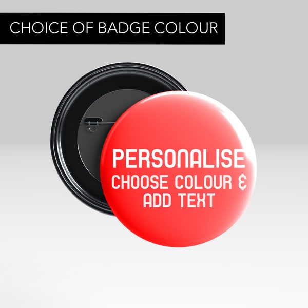 Personalised Badges - Etsy UK