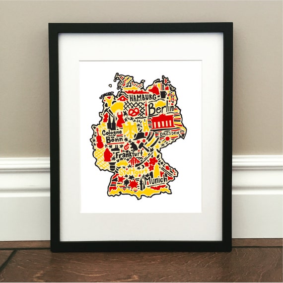 Coloring Map Cities Of Germany With Printable