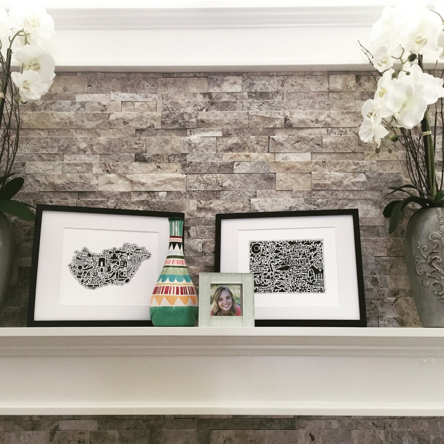 Colorado Map Art Print Signed 8.5 X 11 Print of | Etsy