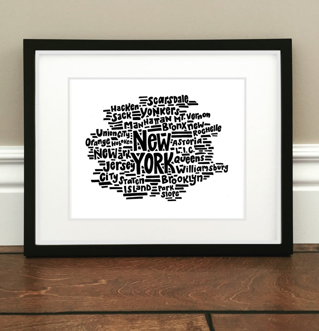 New York City Metro Map Art Print - Signed 8.5" X 11" Print of Original ...