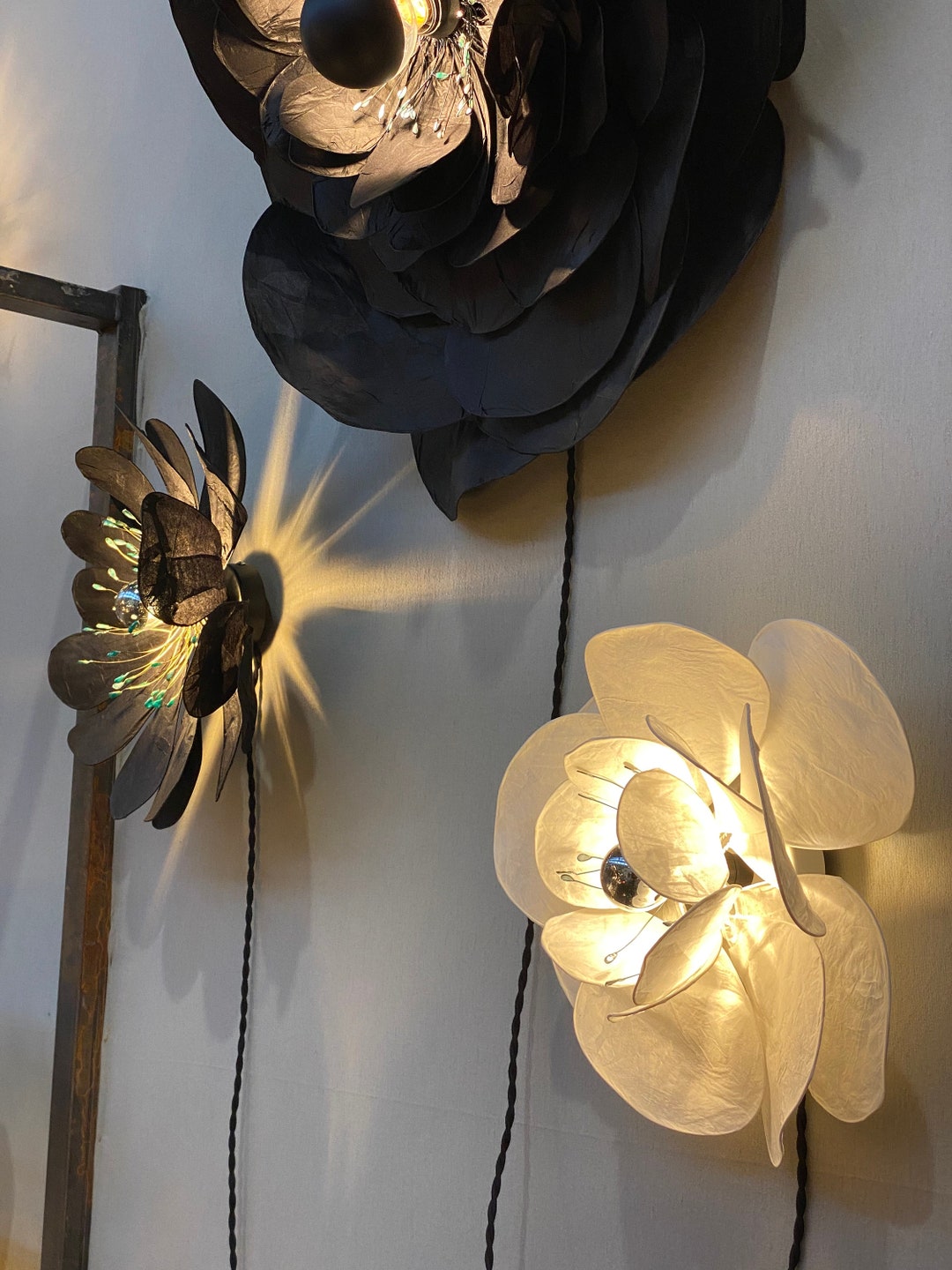 Flower Wall Light - Etsy