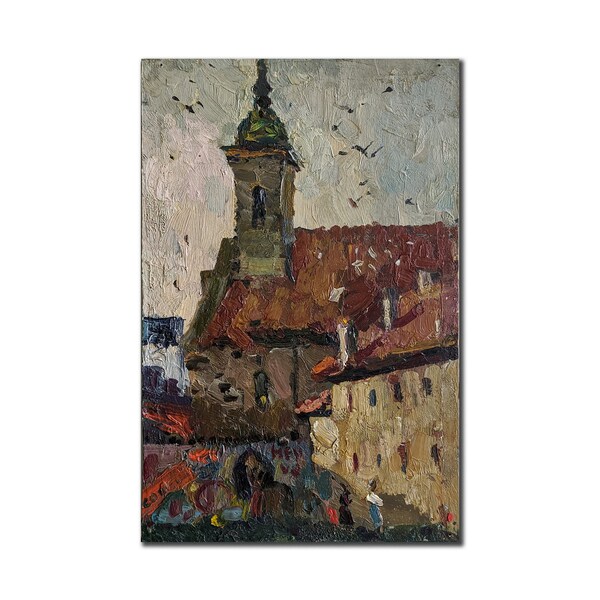 Townscape Oil Art - Etsy