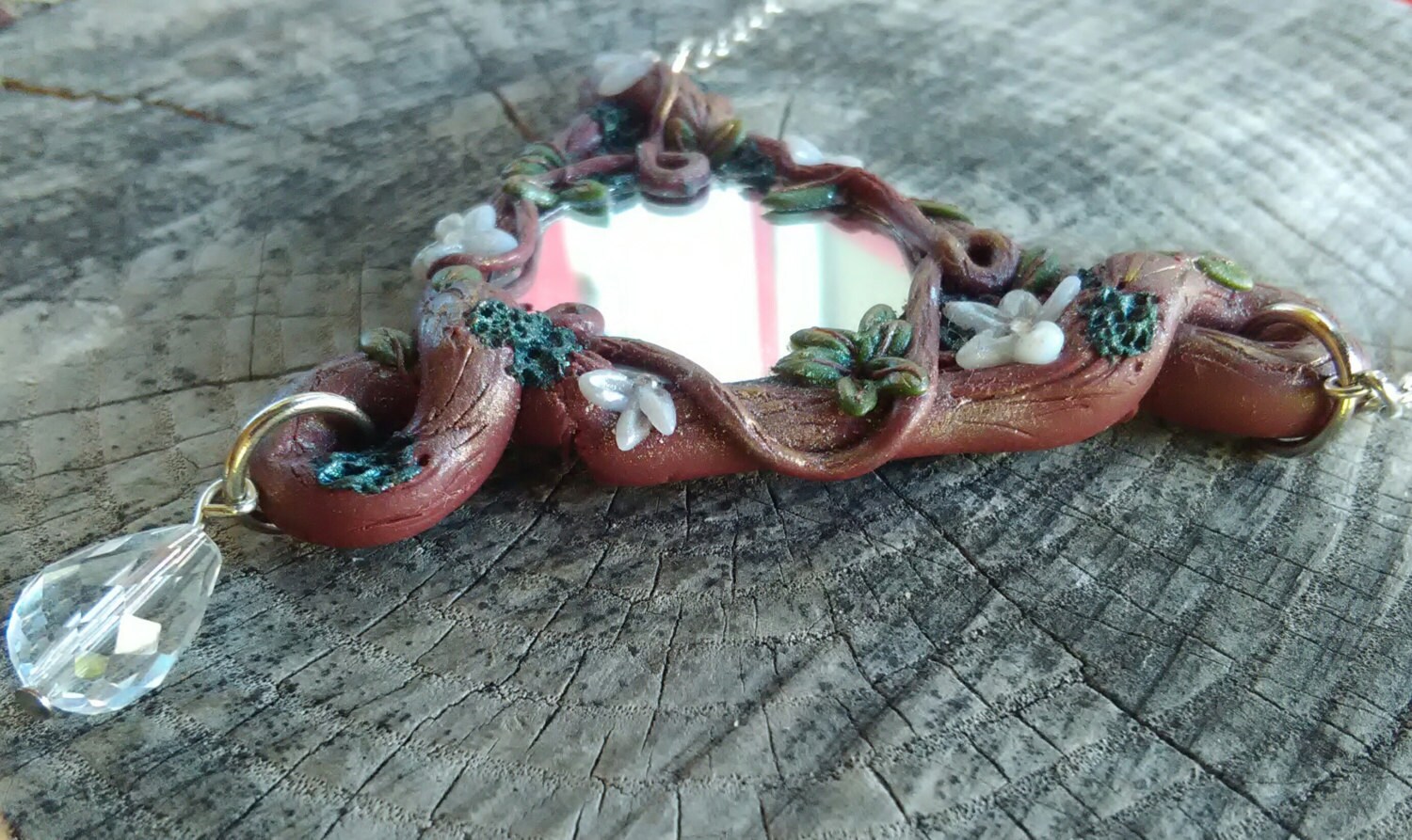 Elven Mirror Forest Necklace Elven Necklace Wood Elf | Etsy