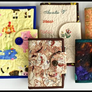 Quilted Notebook Cover Pattern PDF Downloadable Pattern: Includes ...